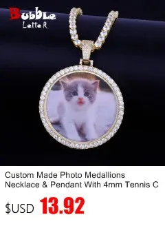 Custom Name Necklace: Personalized Crown Drip Pendant, Cubic Zirconia ...