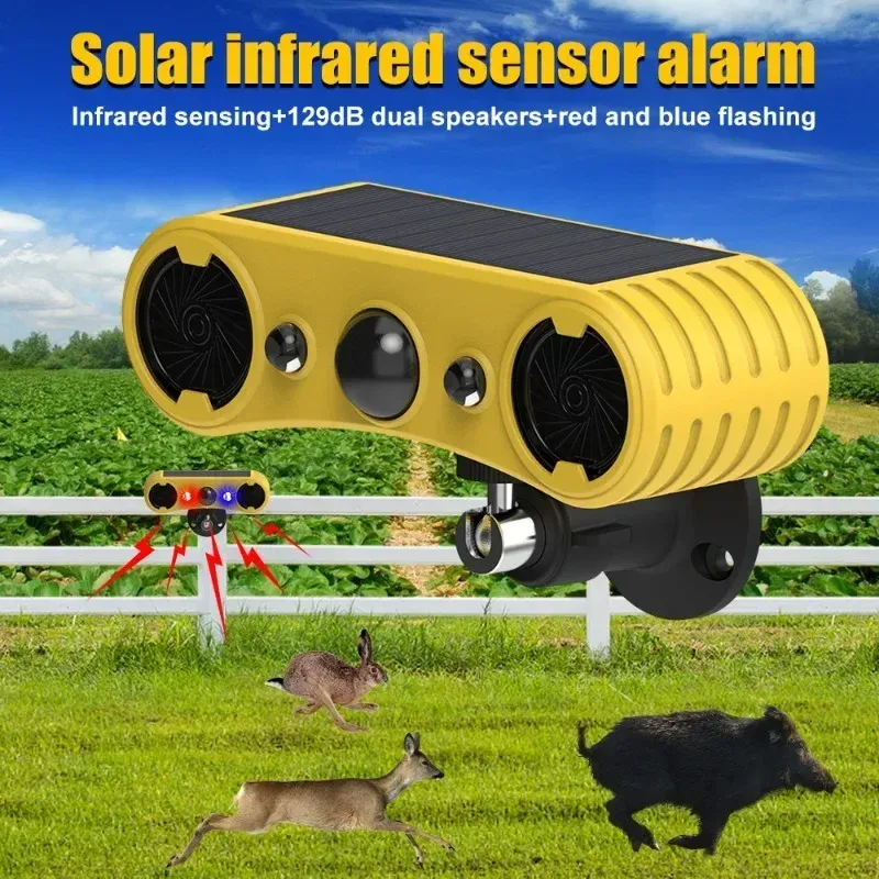 Solar Animal Repeller with Ultrasonic Barking Deterrent - Outdoor ...