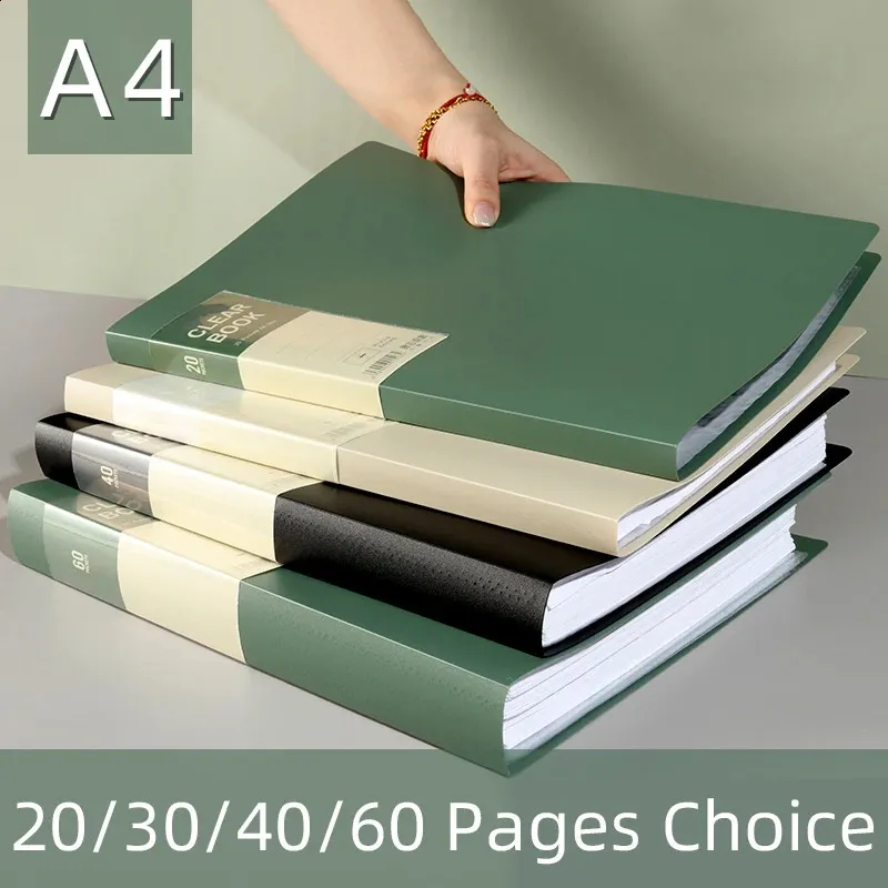 A4 Transparent File Folder - Multi-Layer, Thickened Design 20/30/40/60 ...