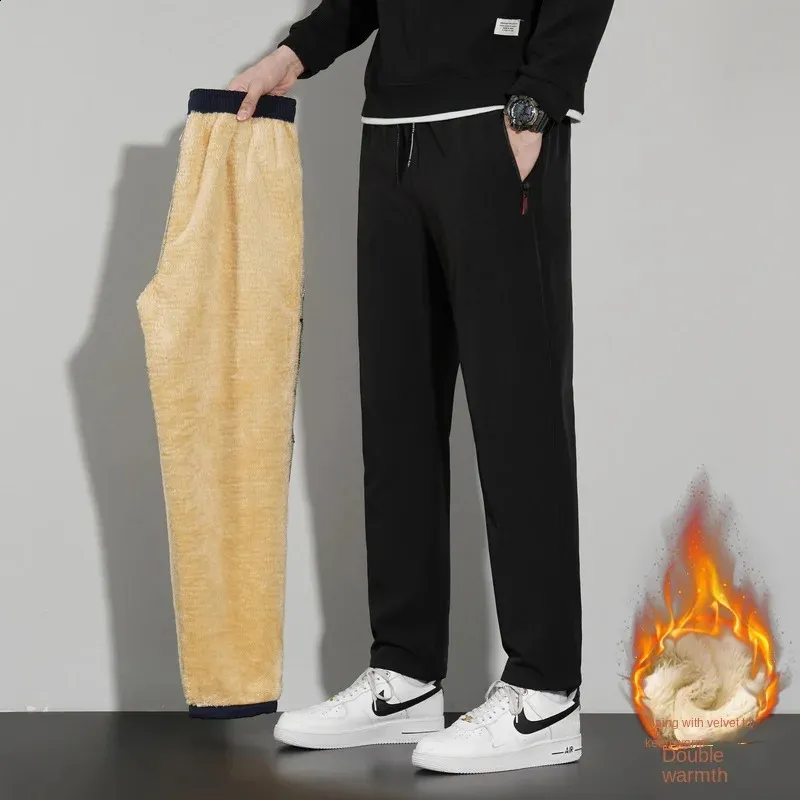 Premium Winter Fleece Pants: Thick, Warm, Casual. Mens Fleece Lined ...