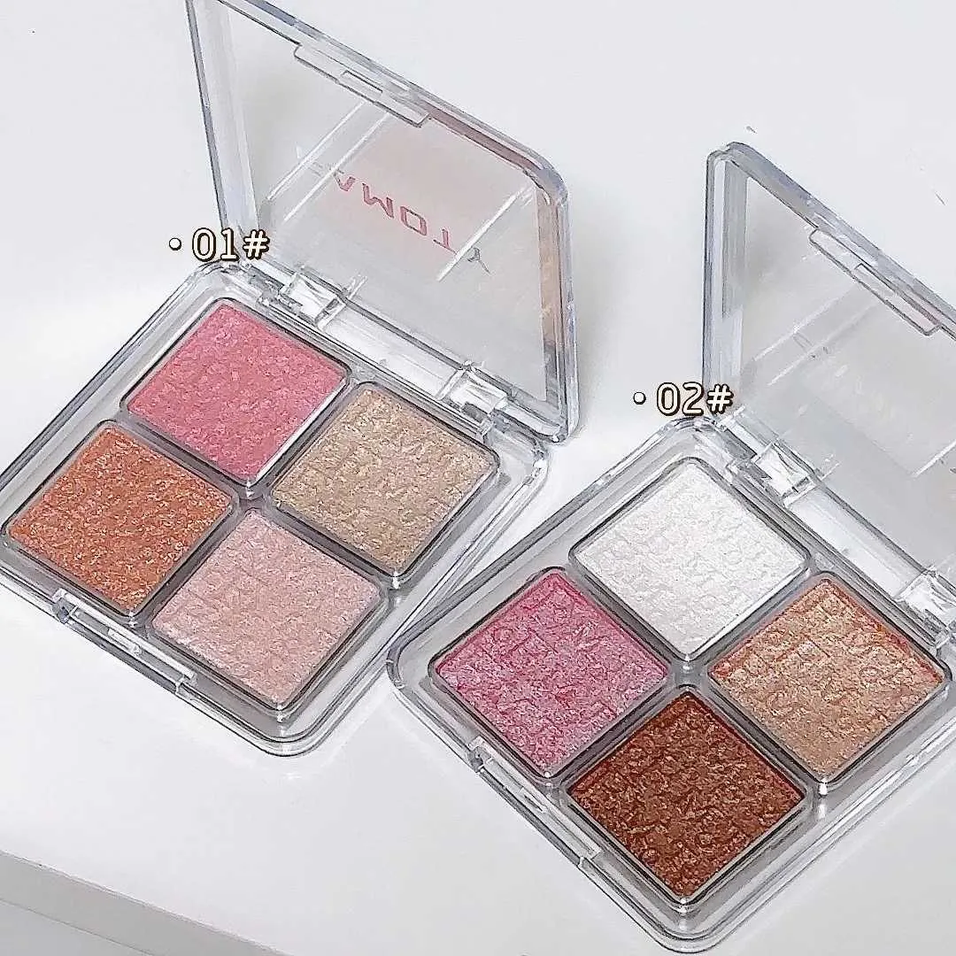Korean Skin Lightener Eyeshadow Palette Contour, Bronzer & Highlighter ...