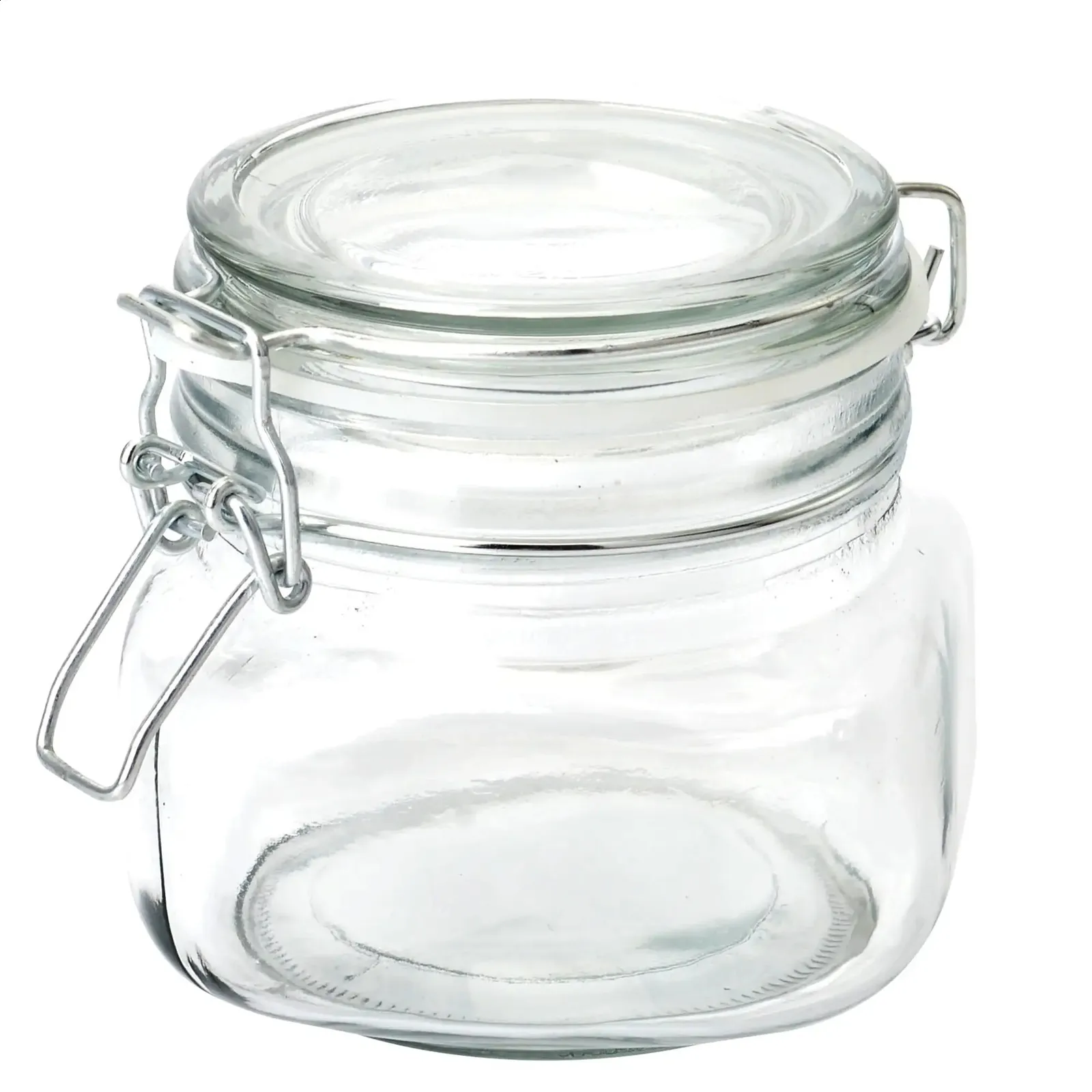 Clear Glass Canning Jars 17 Oz - Airtight Lock Lid for Dry Food Storage ...