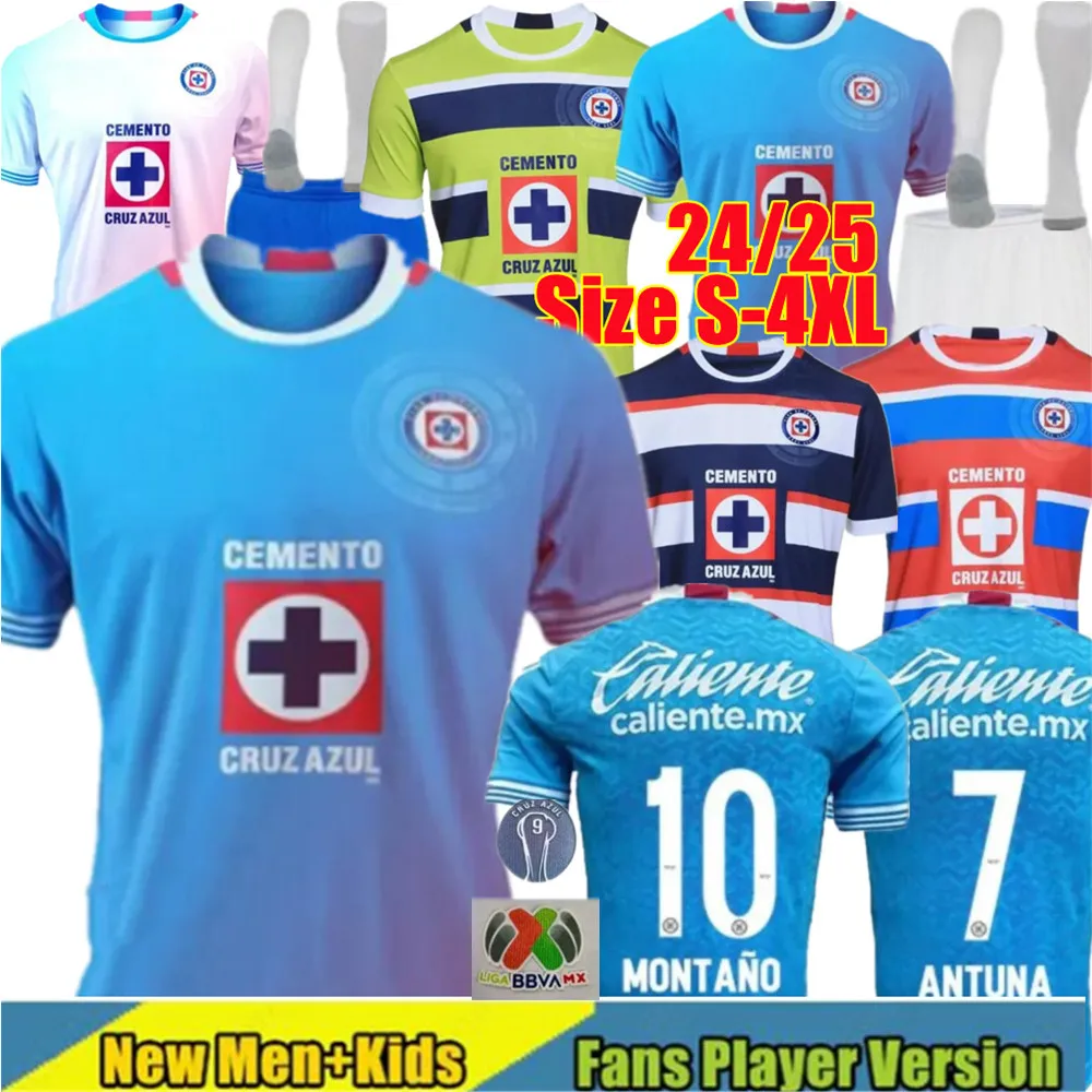 4XL Cruz Azul Mexico Soccer Apparel Featuring ANTUNA GIAKOUMAKIS ...