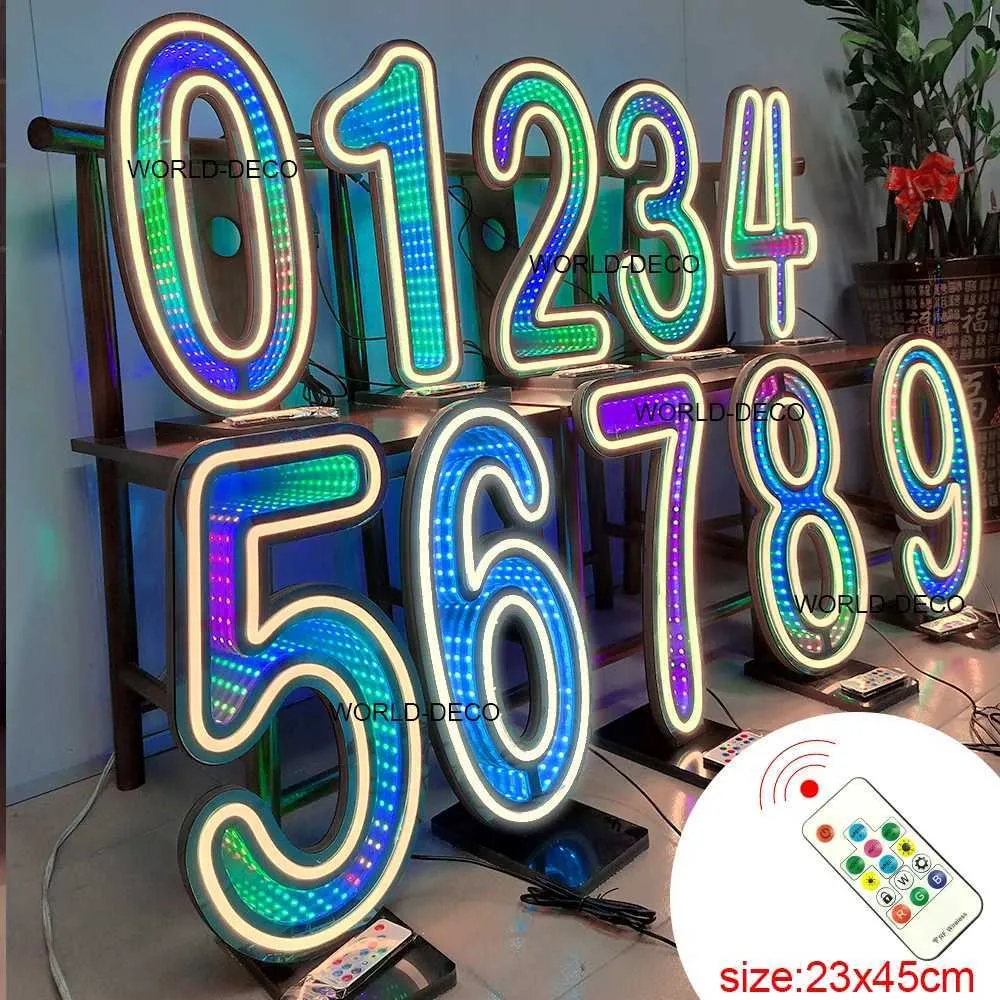 Complete Set Of Digital Neon Lights 3D Double Sided... From Even ...