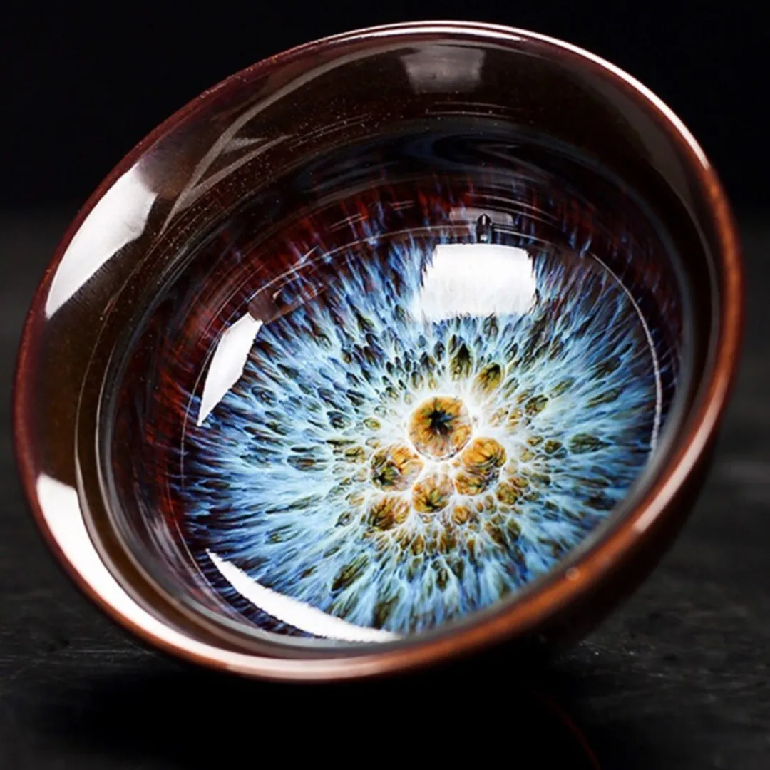 Golden Sand Glaze Tea Cup Set: Ceramic Kiln Transformed Master's Choice ...