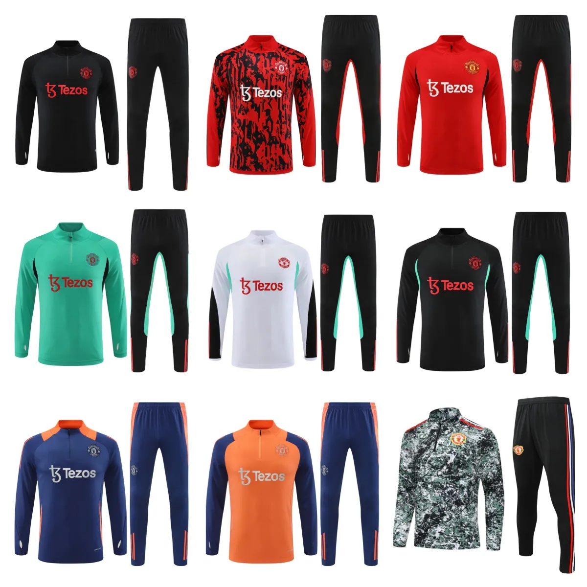 RASHFORD Manchestee MAINOO Man Kids Football Tracksuit 2024 25 Soccer ...