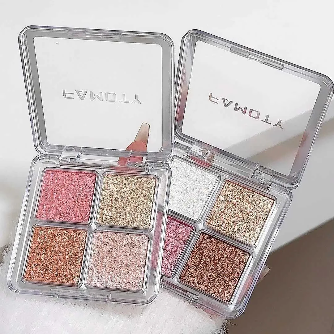 Korean Skin Lightener Eyeshadow Palette Contour, Bronzer & Highlighter ...