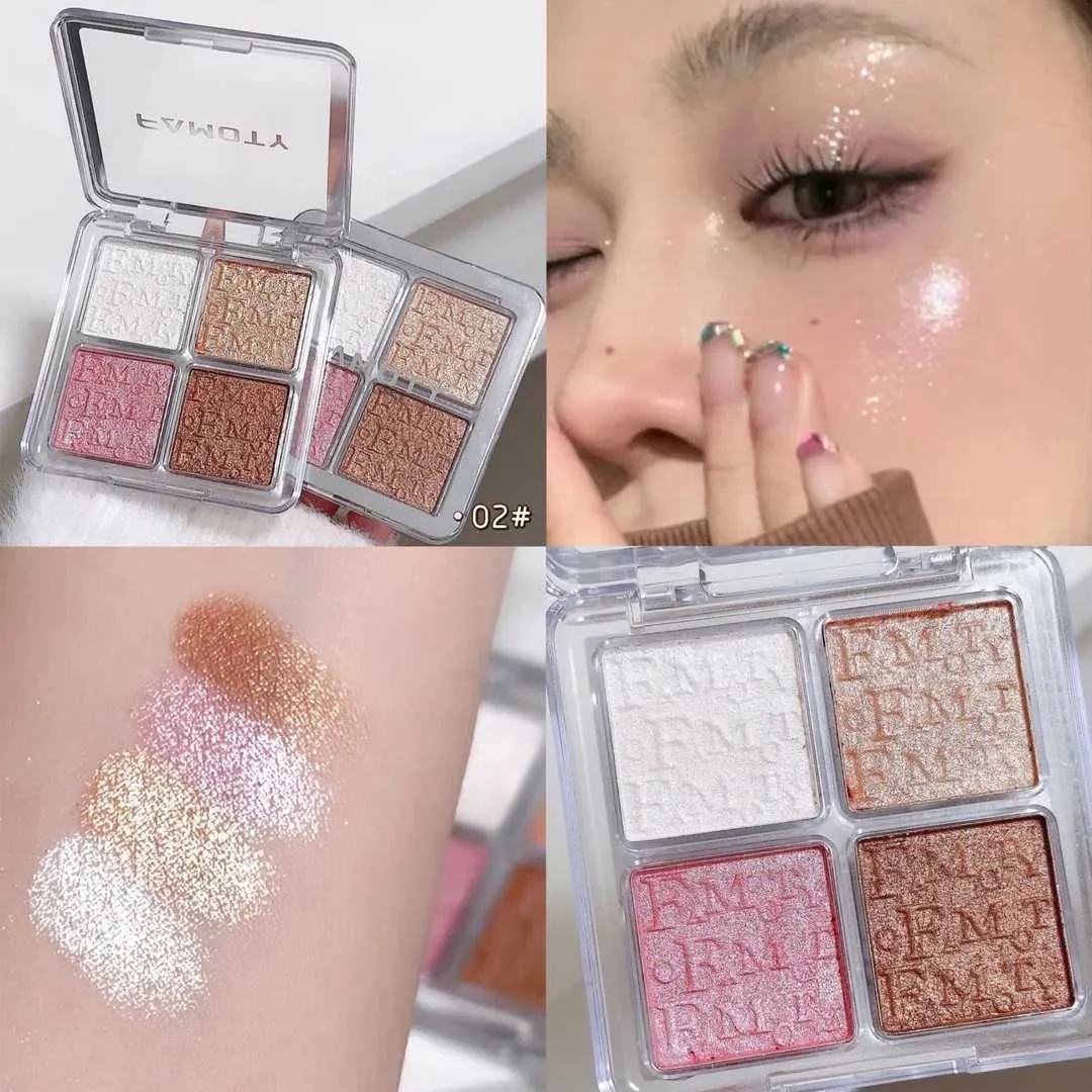 Lanjia D Facial Highlighter Makeup Palette: Contouring Bronzer Shadow ...