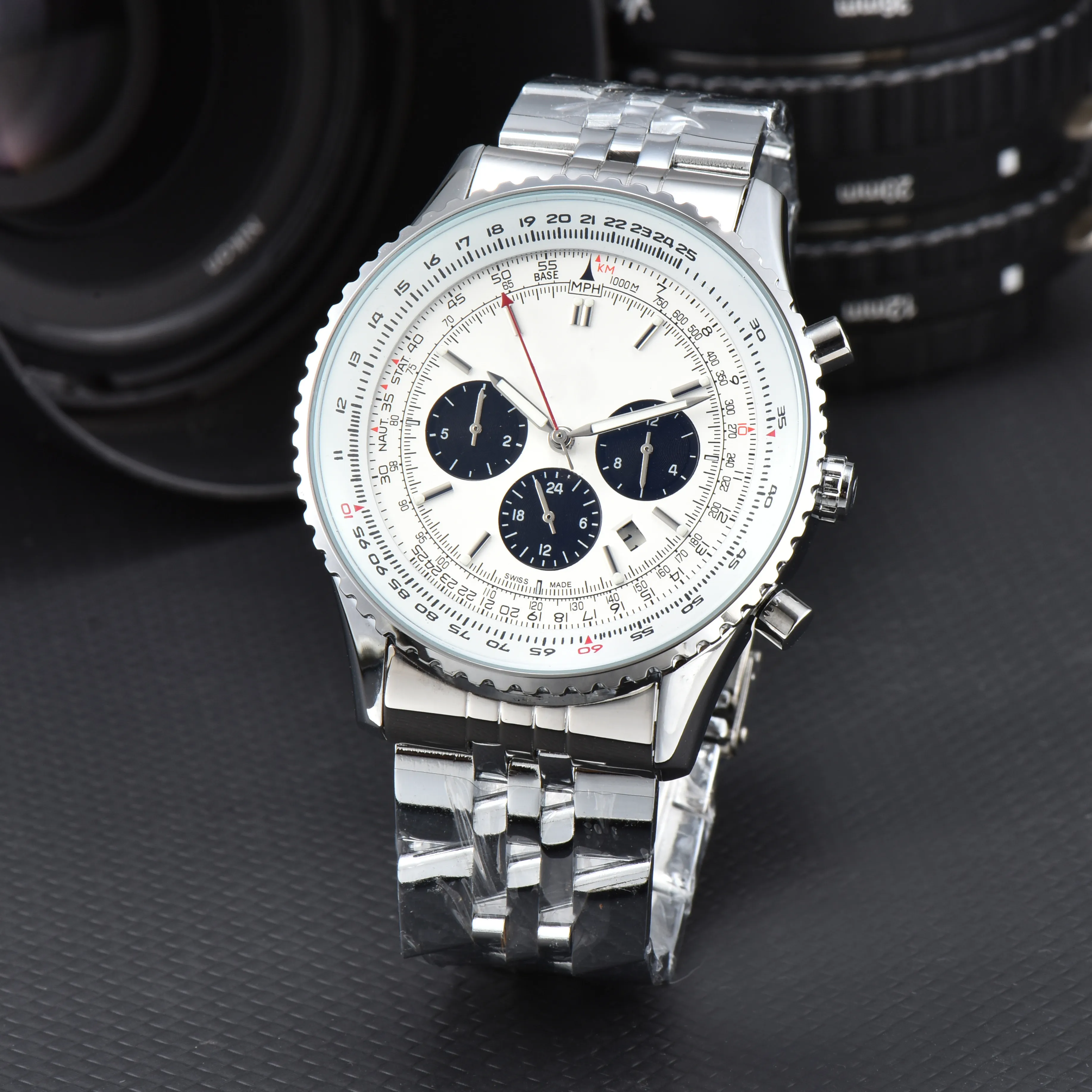 Aviation Chronograph B01 Aurora Blue Swiss Automatic... From ...