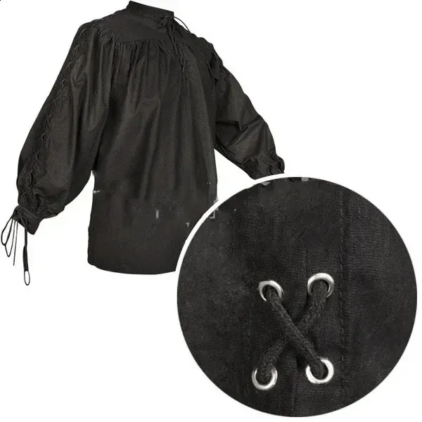 Green Woven Medieval Knight Warrior Costume For Men Neat Tuned Pirate Saxon Kaftan Top 240828 ...