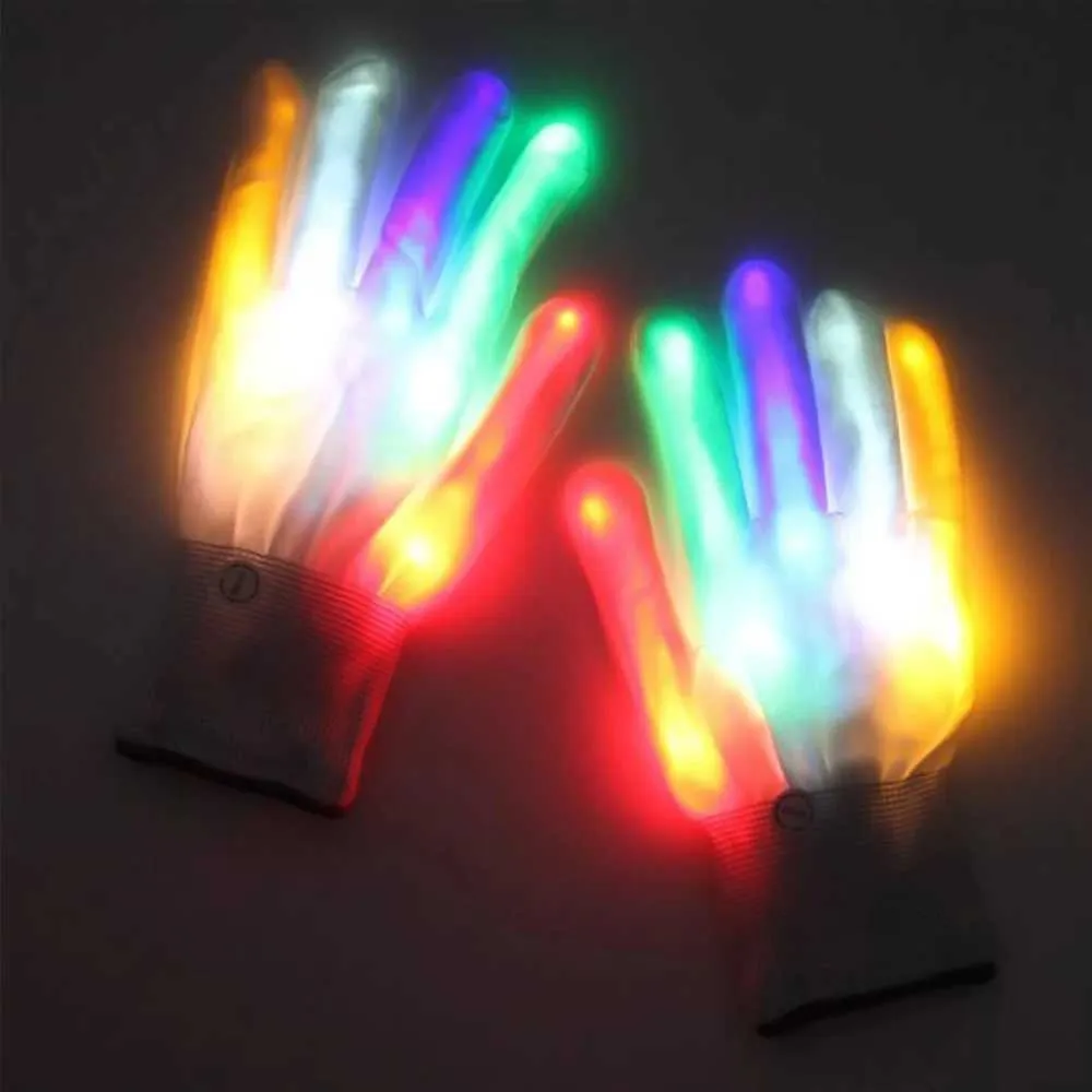 DHgate.com:Glow-in-the-Dark LED Rave Gloves: Multicolor Flashing Light-Up Fingertip Lighting ...
