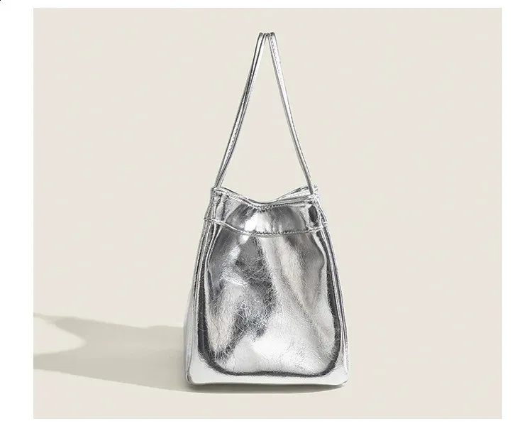 Small PU bucket handbag for women with zipper closure mini size ...