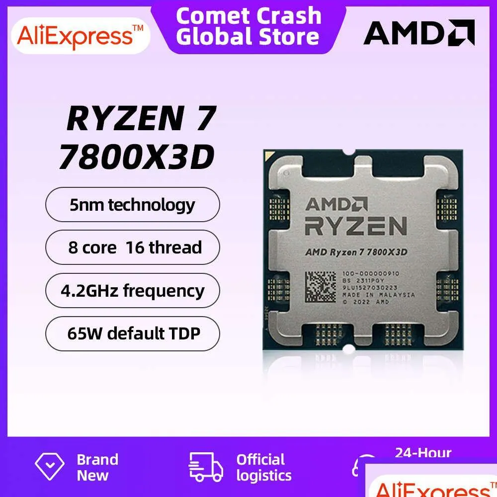Cpus AMD Ryzen 7 7800X3 Gaming Processor 8 Core Ryzen Cpu List, 16 ...