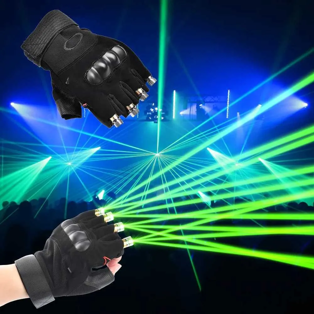 Party Disco Lights LED Glove: Multi Line 4 Head Beam Light Gloves For ...