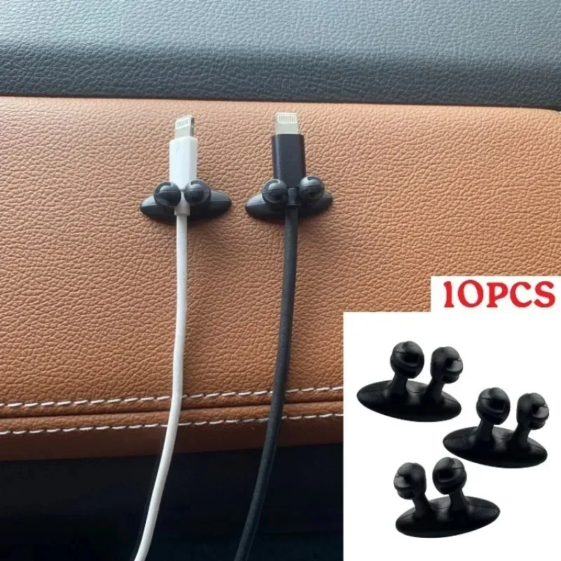 10-Piece Car Cable Organizer Clips: Secure Phone Chargers Cords ...