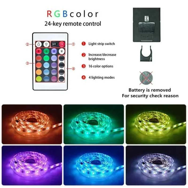 RGB LED Strip Lights with App Control, Music Sync, 5050 Flexible Tape ...