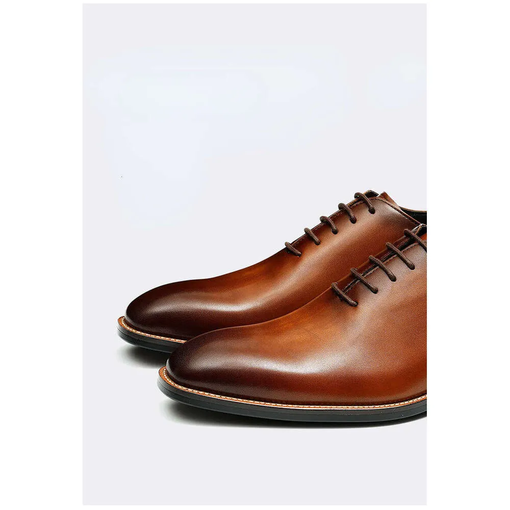 Wholesale Italian Mens Genuine Leather Oxfords Handmade Formal Dress ...