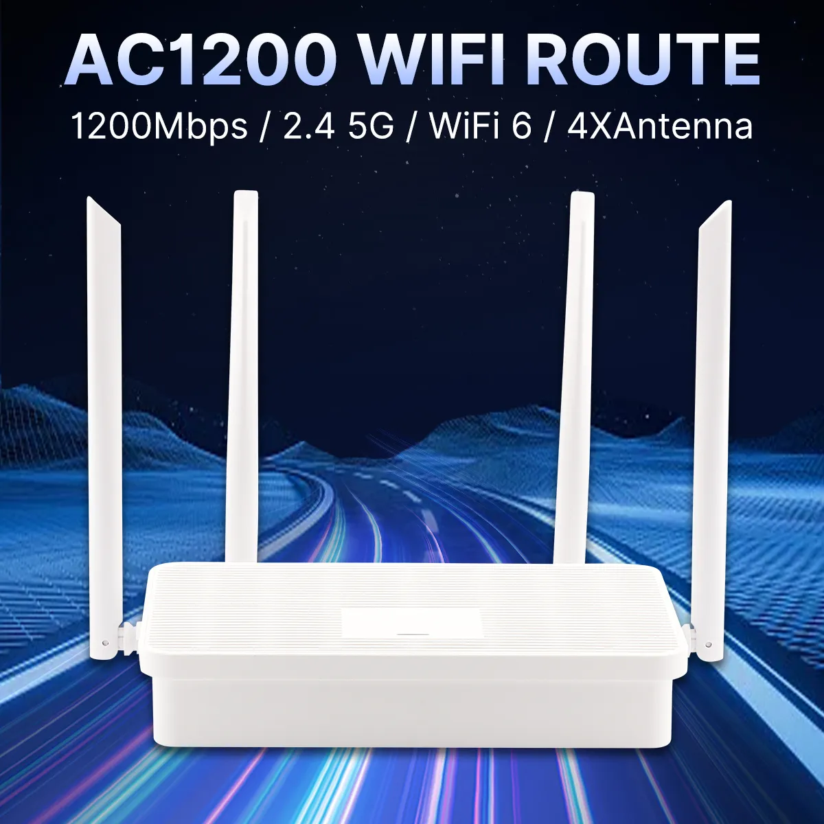 FENVI AC1200 Gigabit WIFI 2.4 Ghz Router With Dual Band 802.11ac, Dual ...