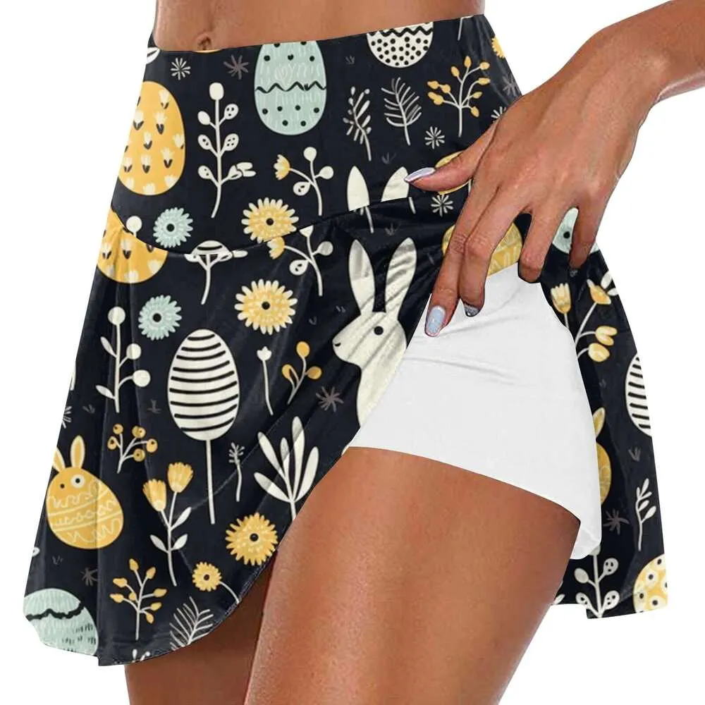 Easter Print Active Shorts for Women - Running, Yoga & Tennis! Shop Now ...