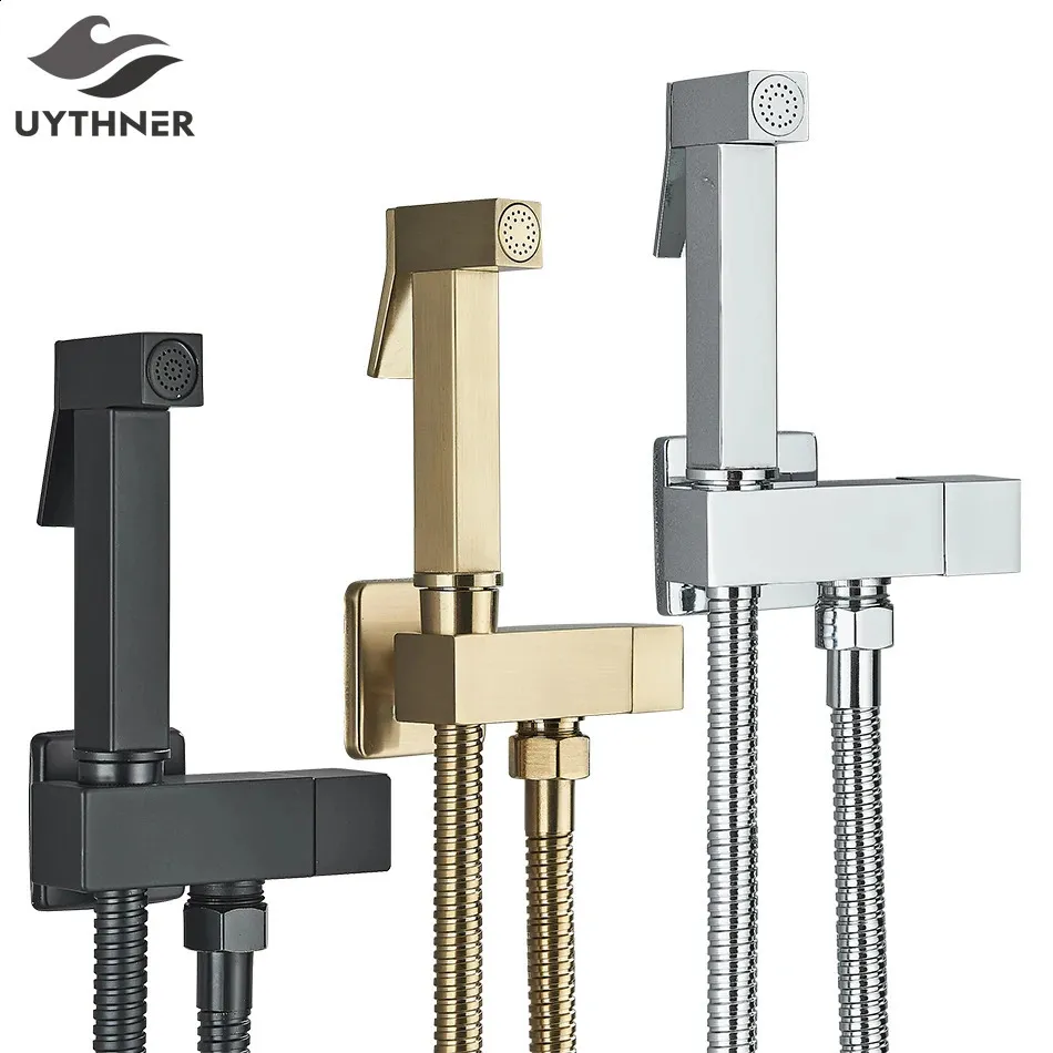 Premium Brass Bidet Sprayer Set - Single Cold Water Faucet - Ideal for ...