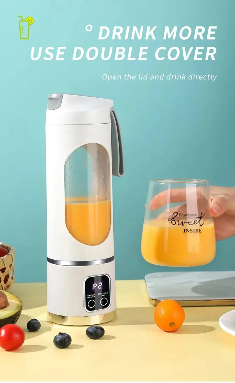 Mini Electric Blender: Portable Fruit Juice Extractor & Ice Crusher ...
