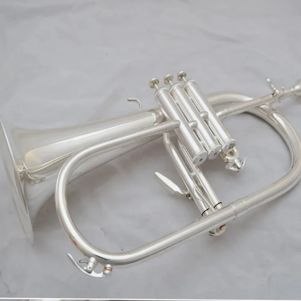 DHgate.com:Silver-Plated Professional Flugelhorn in Bb, Yellow Brass ...