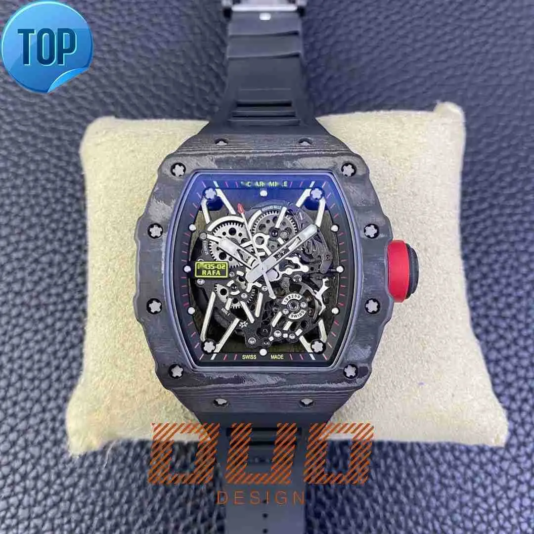 Original RM35 02 Designer Mechanical Carbonox Watch Carbon Fiber Case ...