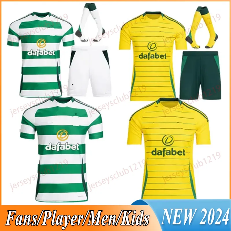 Celtic KYOGO Football Shirt FC 2024 Home/Away Third Ireland Soccer Kit ...