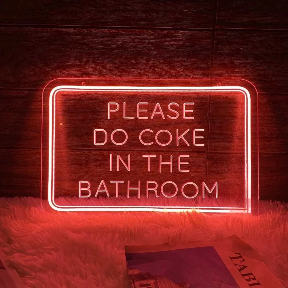 Custom Bar Signs Neon: Personalized Coke Lights For Home Bar, Bedroom ...