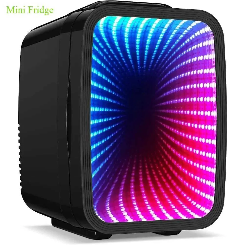 Mini Fridge 4 Liter/6 Cans With Dimmable LED Lightac/Dc Portable Cooler ...