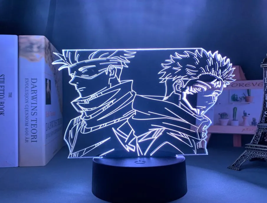 Yuji Itadori Satoru Gojo Jujutsu Kaisen Naruto 3d Led Light Perfect ...