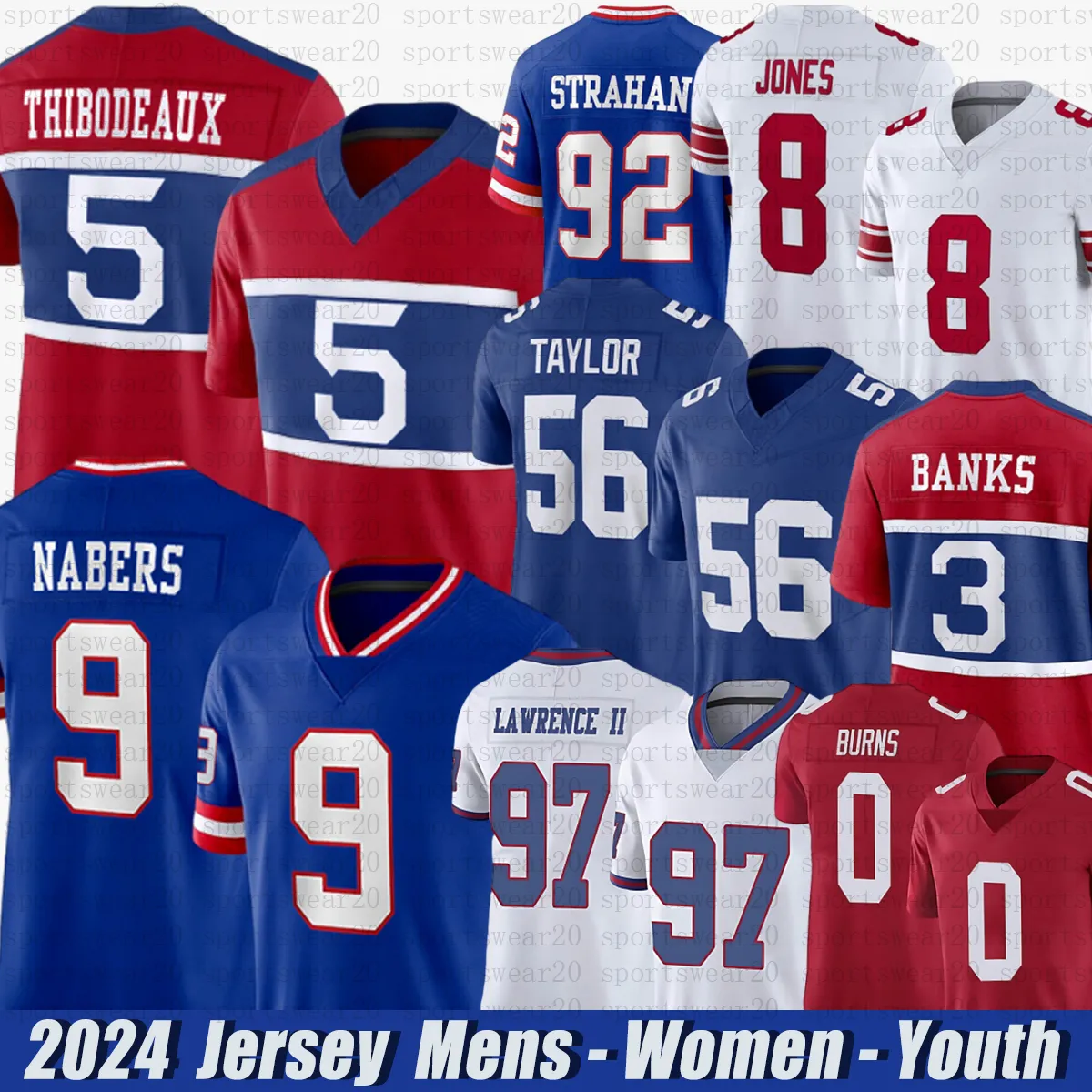 New York City NY Giant SS American Football Shirts... From Sportswear20 ...