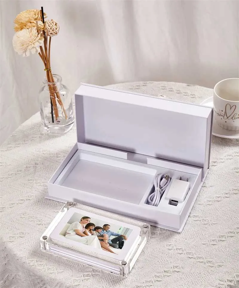 5 Inch Digital Photo Frame - Acrylic Video Picture Frame with Stand ...