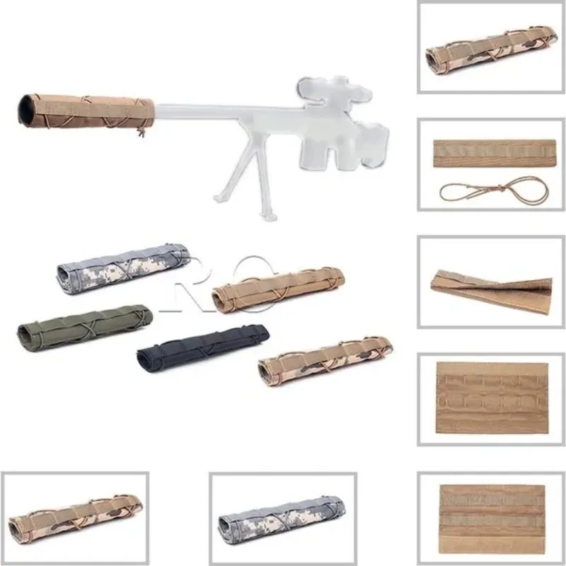 22cm/8.66inch Tactical Airsoft Suppressor Cover, Airsoft Silencer ...