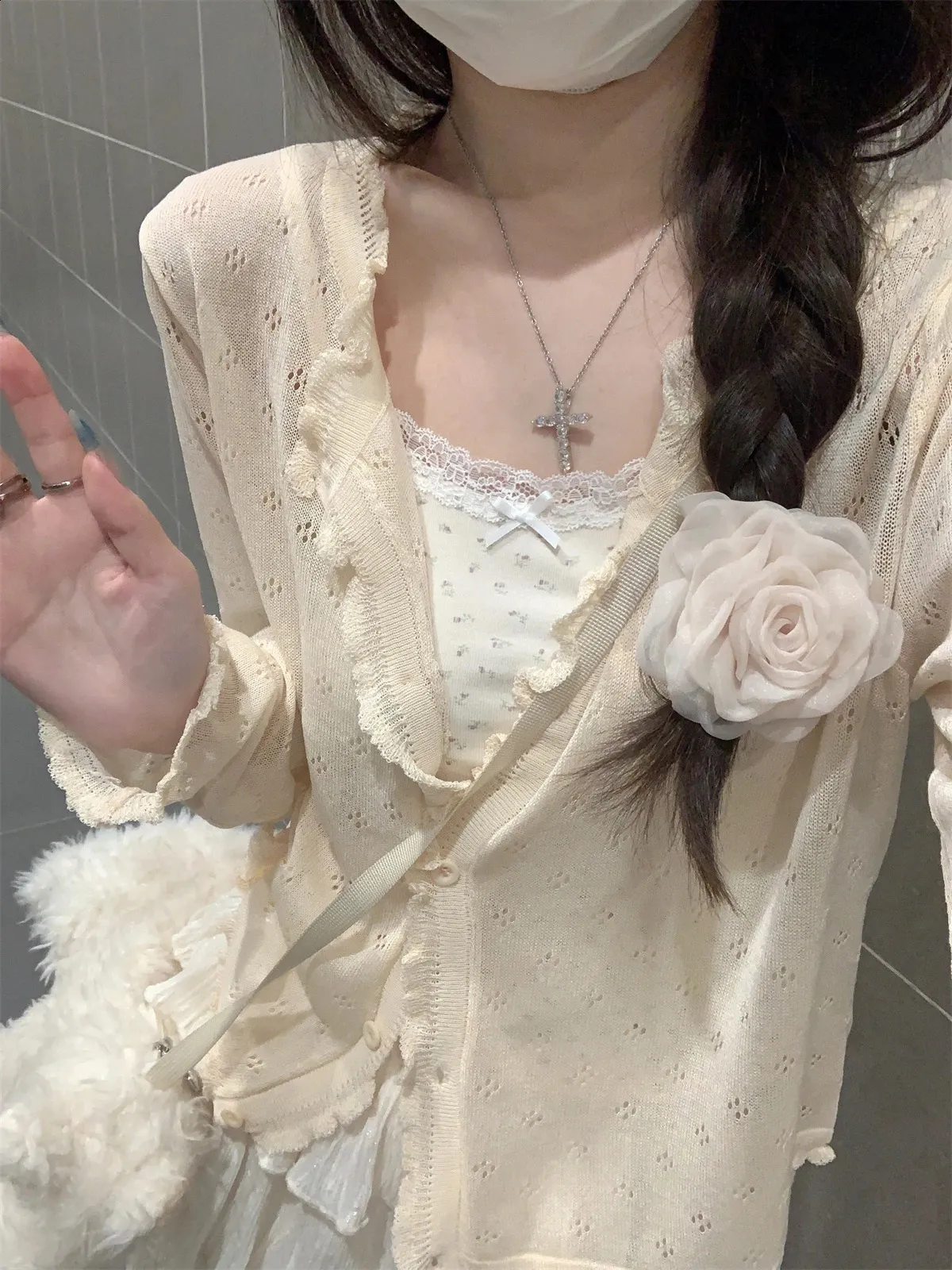 Cute Knit Cardigan: Long Sleeve Thin Button Top for Summer - Shop Now ...