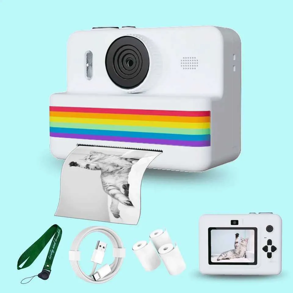 DHgate.com:8" Kids Digital Instant Print Camera w/ 3 Thermal Paper ...