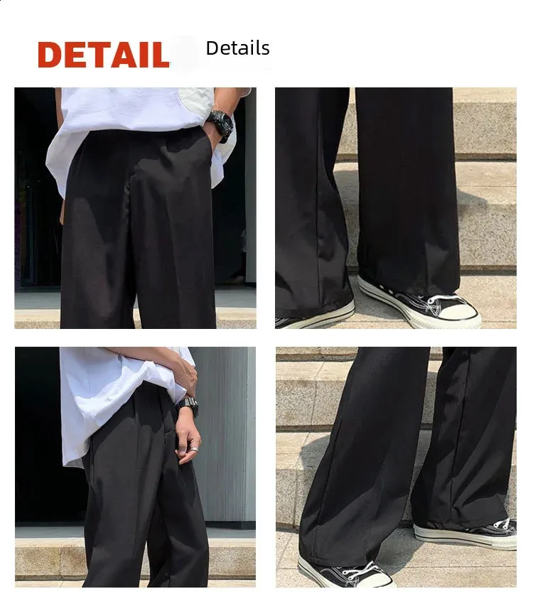 Loose Fit Draped Trousers: Korean Fashion, Harajuku Style. Shop Trendy ...