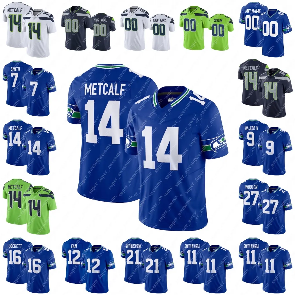 Seahawks Football Jersey: Metcalf, Smith, Walker III, Lockett ...