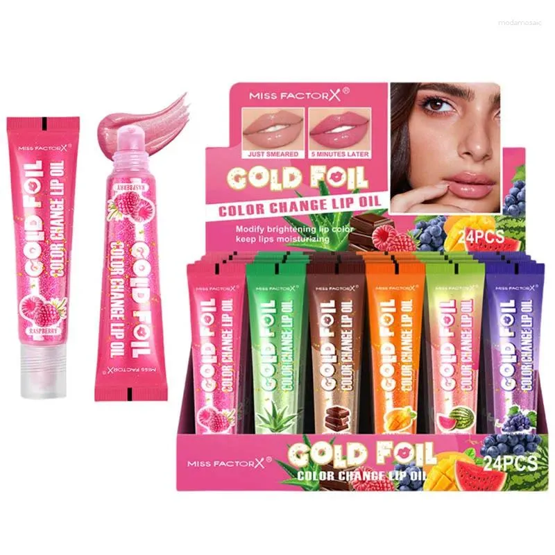 Lip Gloss Set: Sequins, Color Changing, 6 Shades, Waterproof, Long ...