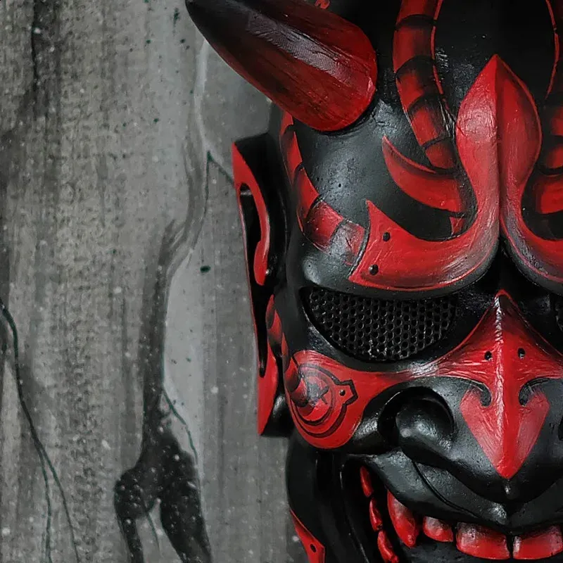 Latex Samurai Mask Soft Rubber Japanese Horror Face... From Reliefstore ...