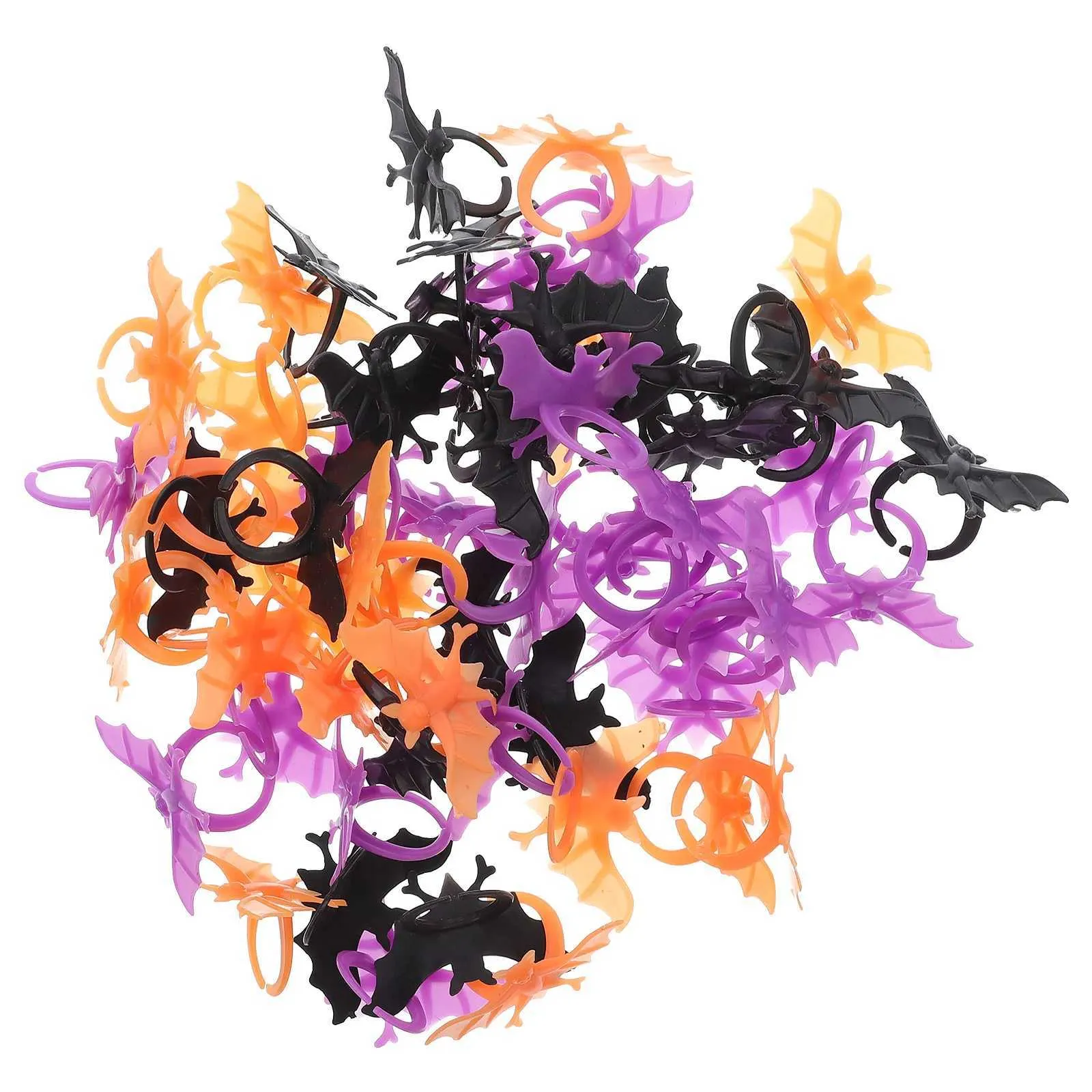 Halloween Toy Rings for Kids - Bat Rings & Adjustable Toy Rings, Party ...