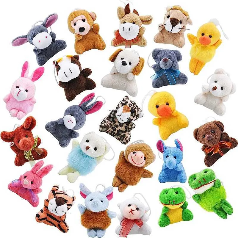Mini Plush Animal Keychains Set - 24 Cute Small Plushies, Perfect Party ...