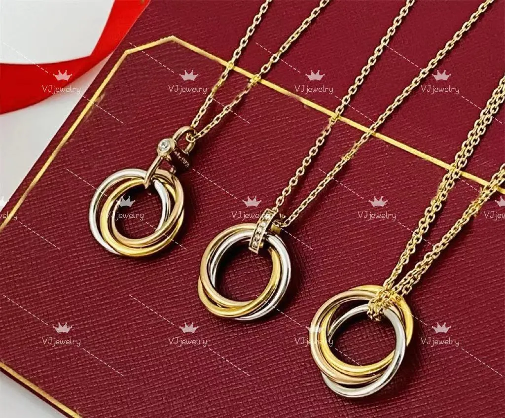 Fashion Unisex Luxury Trinity Jewelry Sets Necklace For Woman Men ...