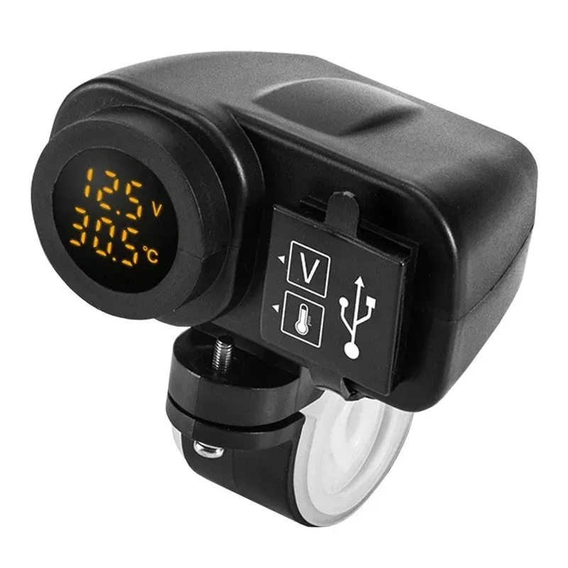 Premium Multi Function Charger: Dual USB Motorcycle Car Charger with ...