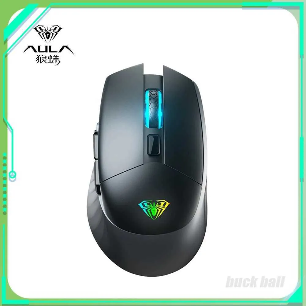 AULA SC520 Mechanical Mouse Dual Mode Gaming Mice DPIAdjustableWireless Mouse Creative ...