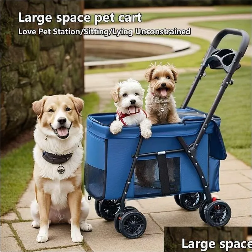 DHgate.com:Space-Saving Foldable Pet Stroller for Cats and Dogs ...