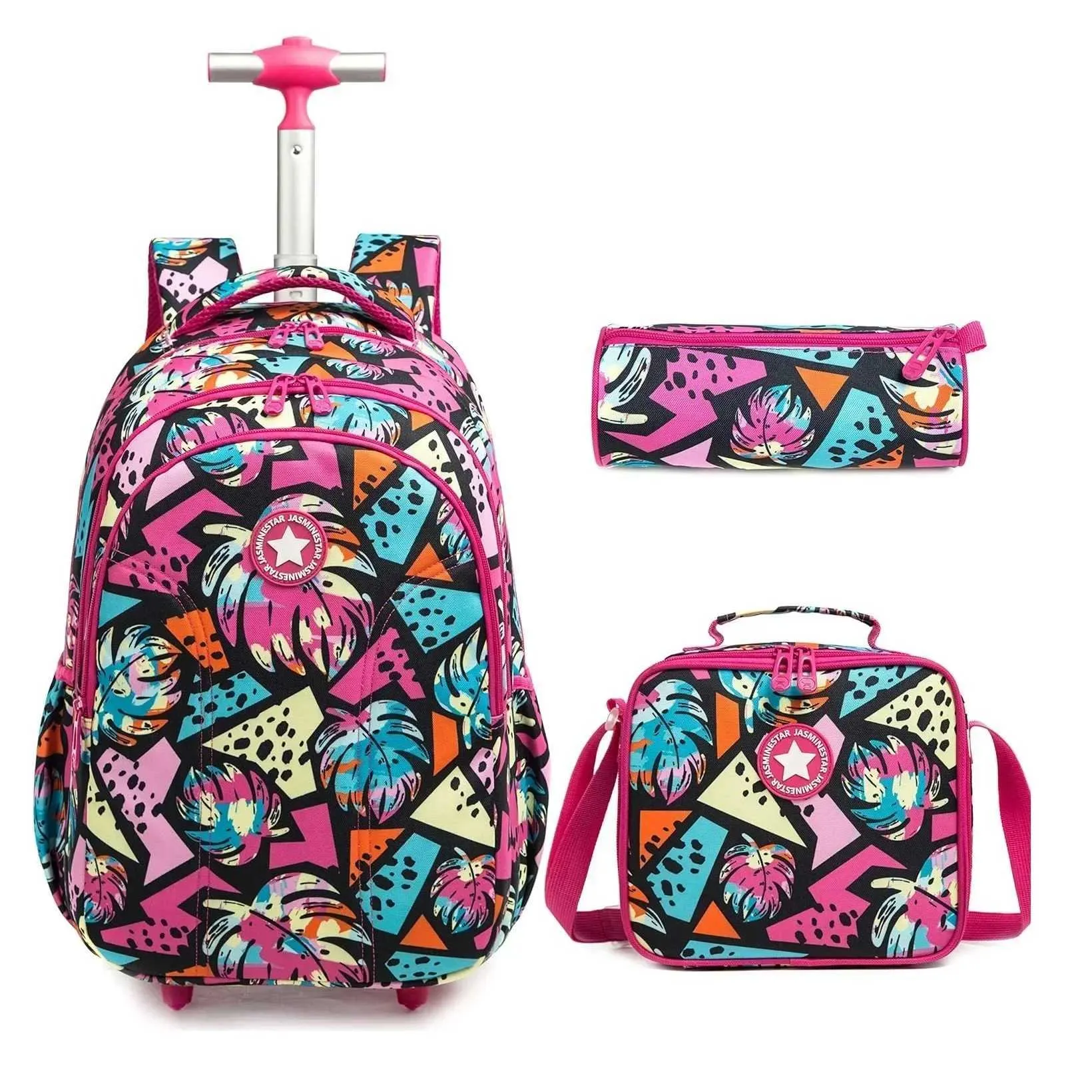 Childrens Backpack With Wheels: Rolling School Bag Set For Boys And ...