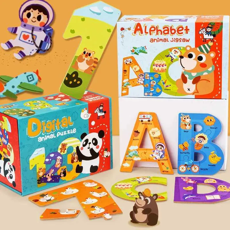 Montessori Wooden Alphabet Takeabreak Puzzless For Kids 3 5 Years ABC ...