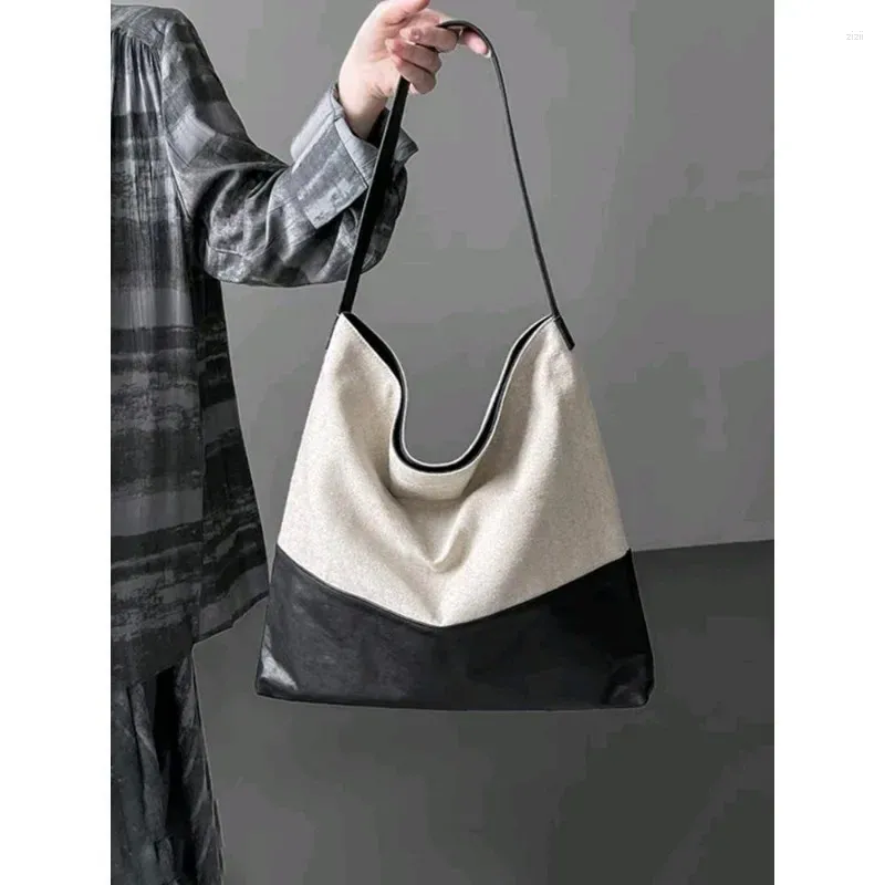 Drawstring Canvas Bucket Bag for Women Medium 30-50 cm Patent Leather ...
