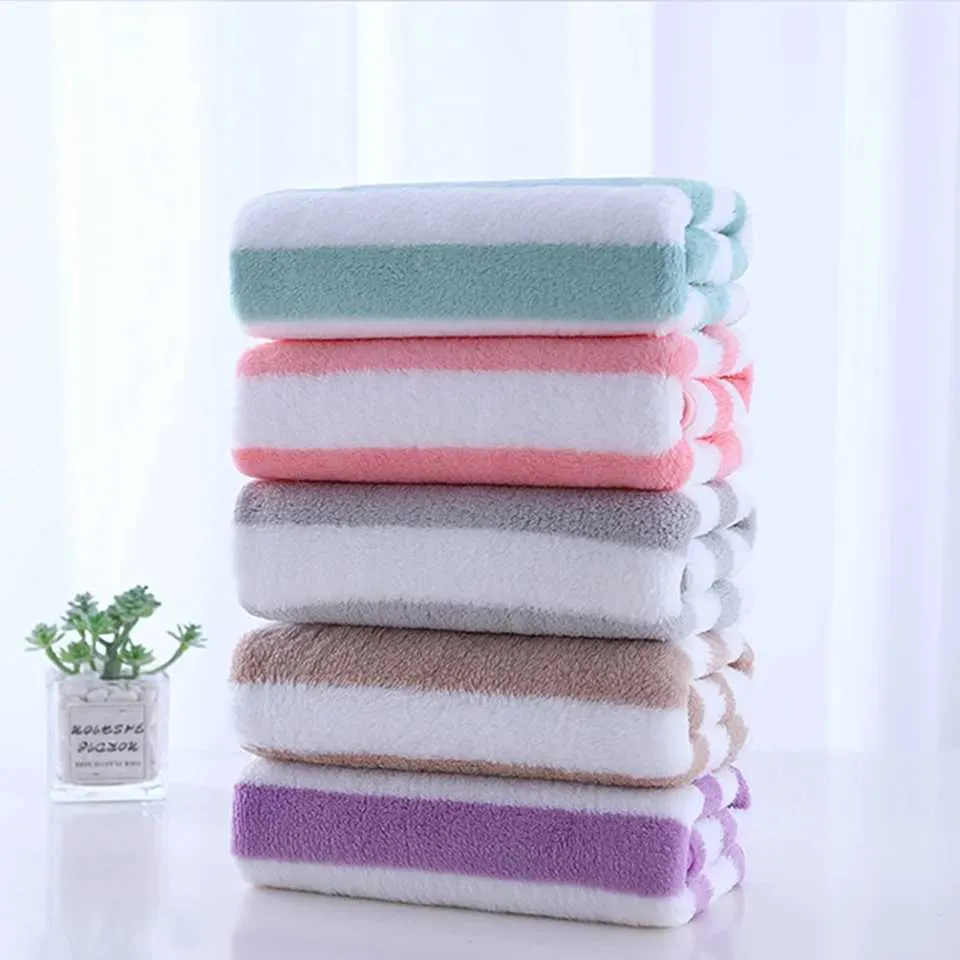 Striped Microfiber Bath Towel Set: Ultra Absorbent, Quick Drying - Shop ...